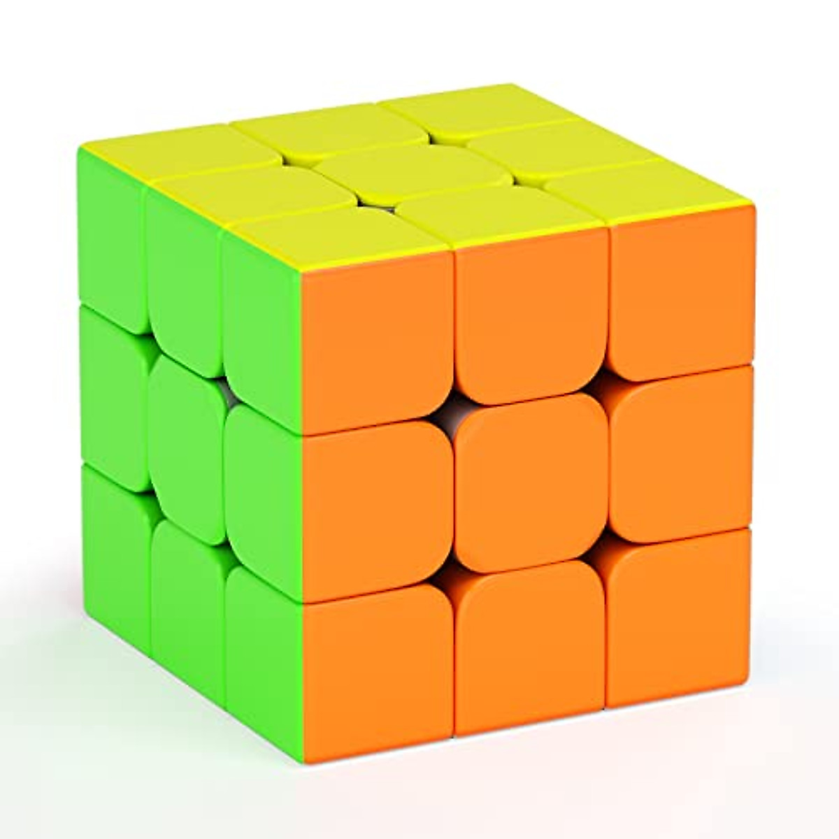 Full Size 3x3x3 Speed Cube Set, 2.2in Puzzle Party Favors Toy Stickerless Magic Cube Set, School Classroom Prize for Students, Birthday Party Stocking Stuffers Gifts for Kids Teens Adults (1 Pack)