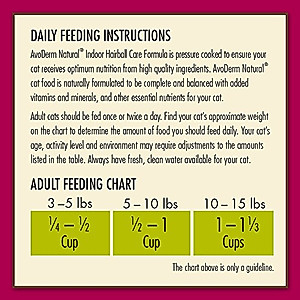 AvoDerm Natural Indoor Formula Dry Cat Food 11lb