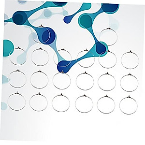 TEHAUX 20pcs Wire Earrings Hoops Dangle Earring Jewelry Accessories Beading Hoop Finding Earring Hoop Gold Earrings Backs for Studs Bezel Charms Pendants Jewelry Making Bead Circle Copper