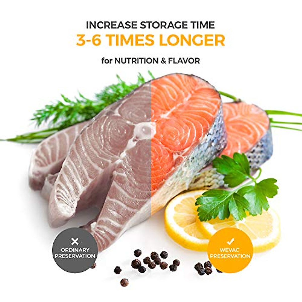 Food Grade Material 8"x50 feet Rolls 2 Pack Vacuum Sealer Bags for Food Saver, Seal a Meal, Weston. Commercial Grade, BPA Free, Meal Prep or Sous Vide