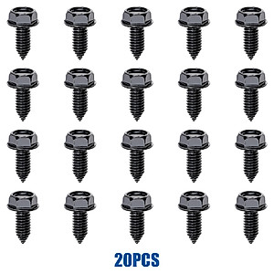 OAUTOO 20PCS M7.8-1.3X20mm (5/16”-18 x 13/16”) Hex Washer Head Screw for GM 3960314