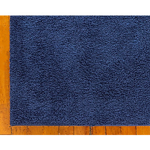 Unique Loom Solo Collection Area Rug - Calabasas (10' x 13' Rectangle, Navy Blue)
