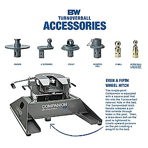 B&W Trailer Hitches Turnoverball Gooseneck Hitch - GNRK1111 - Compatible with 2011-2016 Ford F250 & F350 Trucks