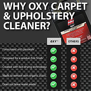 Malco OXY Carpet & Upholstery Cleaner - Stain Remover Spray for Car Interior Fabric/Cleans the Toughest Vehicle Stains/Deep Cleaning Liquid Formula / 22 Oz. (127822)