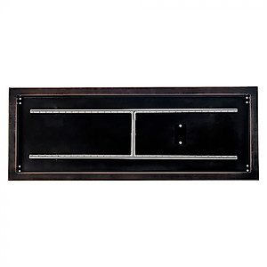 American Fireglass 48 x 14 Rectangular Oil Rubbed Bronze (OB-AFPPKIT-N-48) Stainless Steel Drop-in Pan with Spark Ignition Kit (Natural Gas)
