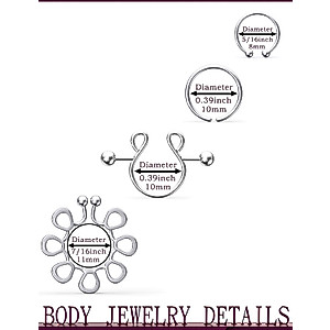 Jenxnjsjo Fake Nipple Rings, Fake Nipple Piercing, Faux Nipple Piercing, Nipple Rings Non Piercing, Non Piercing Nipple Rings, Fake Nipple Ring, Fake Nipple Piercings, Faux Nipple Rings for Women