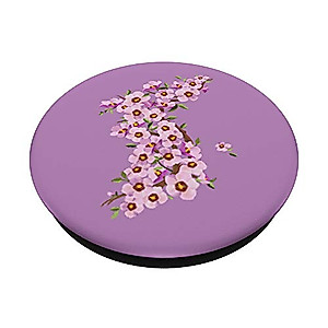 Korean American National Flower Rose of Sharon Mugunghwa Map PopSockets Grip and Stand for Phones and Tablets