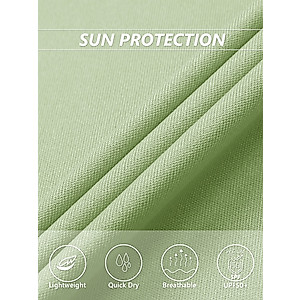 MAGCOMSEN Women's Dry Fit Shirts Running Shirts for Women Outdoor Shirts Summer Hiking Shirts Cool Short Sleeve Athletic T-Shirts L Light Green