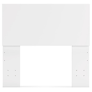 Signature Design by Ashley Onita Contemporary Adjustable Height Panel Headboard for Bedroom, Twin, White