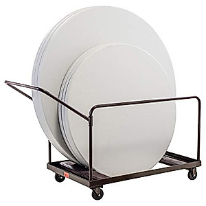National Public Seating Round Folding Table Dolly