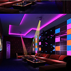 OMTO MR16 3W RGB Color Changing Spotlight with IR Remote Control Mood Ambiance Lighting Colorful LED Light Bulbs,Landscape Lighting Dimmable 12V (Pack of 5)