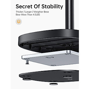 LISEN Cell Phone Stand, Angle Adjustable Phone Stand for Desk for iPhone 15 Pro Max