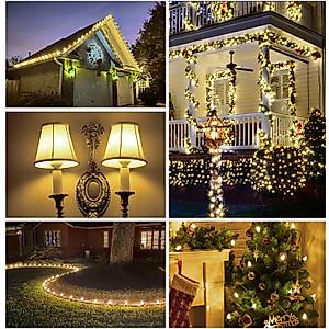 BORT 50 Pack C9 LED Replacement Light Bulb, C9 LED Bulbs for Christmas Outdoor String Lights, E17 Intermediate Base, Clear Plastic Commercial Grade Holiday Bulbs 2700K