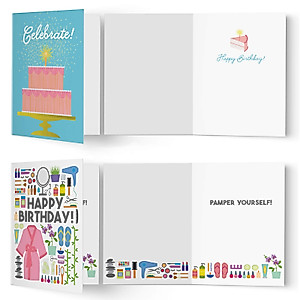Tiny Expressions Birthday Cards for Women – Pack of 8, Elegant and Versatile Designs with Inside Messages - Includes 6" x 4.25" Cards with A6 Envelopes – Perfect for Mom, Sister, Friend, or Coworker
