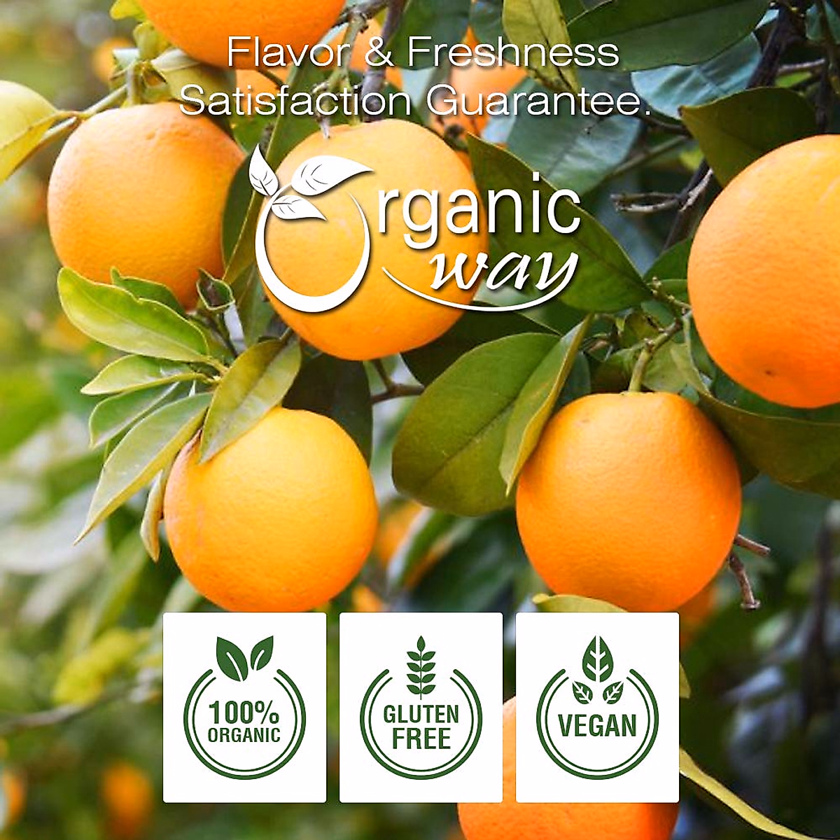 Organic Way Dried Orange Peel Powder (Citrus sinensis) - European Wild-Harvest | Organic & Kosher Certified | Vegan, Non GMO & Gluten Free | USDA Certified | Origin - Albania (1LBS / 16Oz)