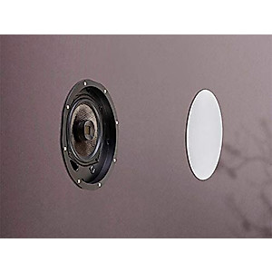 Monoprice 3-Way Carbon Fiber In-Wall Column Speaker - 6.5 Inch, With Ribbon Tweeter, Black - Amber Series