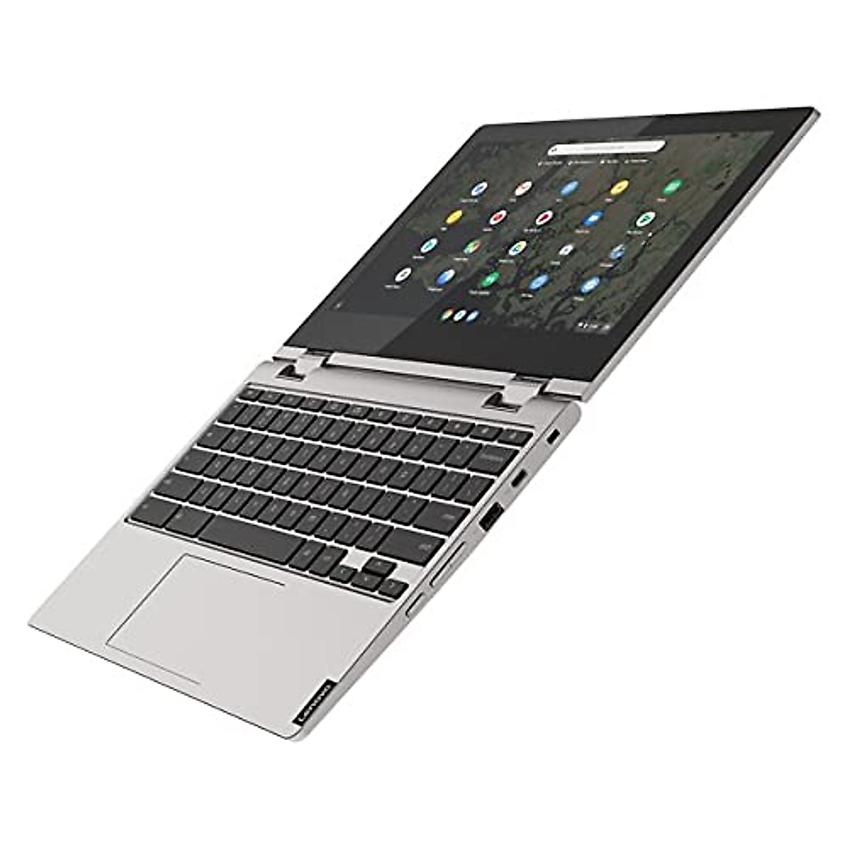 Lenovo Newest 11" 2-in-1 Convertible Chromebook Laptop, 11.6-Inch HD Touch Screen, Intel Celeron N4000 CPU, 4GB RAM, 96GB Space(32GB eMMC+64GB Card),Bluetooth, Webcam, USB-C, Chrome OS, Gray
