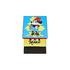 Disney Minnie Mouse Storage Ottoman, 15” Toy Box