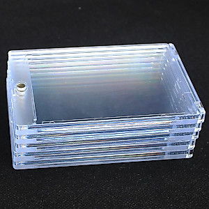 WINTRA 5 Count 35pt Magnetic Card Holder Cases, Magnet Closure Card Protectors for Standard Trading Cards and Regular Sports Cards