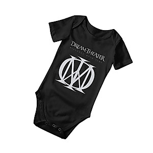 Baby Boy Clothes, Baby Boys' Short Sleeve One-Piece Bodysuits American Progressive Metal Band Dream Music Theme Theater Baby Clothes, Infant Romper Suit Cotton Baby Clothes Bodysuit 6 Months