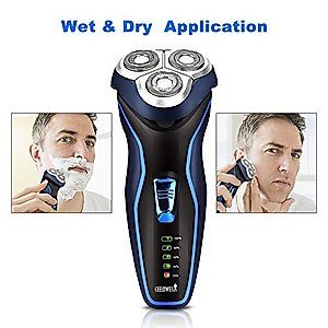 Ceenwes Electric Razor with Pop-up Trimmer Rechargeable Electric Shaver - Pink_15