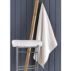 Hammam Linen Bath Sheet Towels 6 Pieces Bundle | Includes: 2 Luxury Bath Sheet Towels, 4 Hand Towels | Quality, Soft Towel Set | Sea Salt