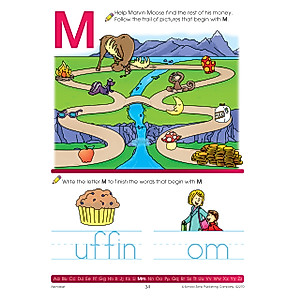 School Zone - Alphabet Workbook - 64 Pages, Ages 3 to 5, Preschool, ABC's, Letters, Tracing, Alphabetical Order, and More (School Zone Get Ready!™ Book Series)