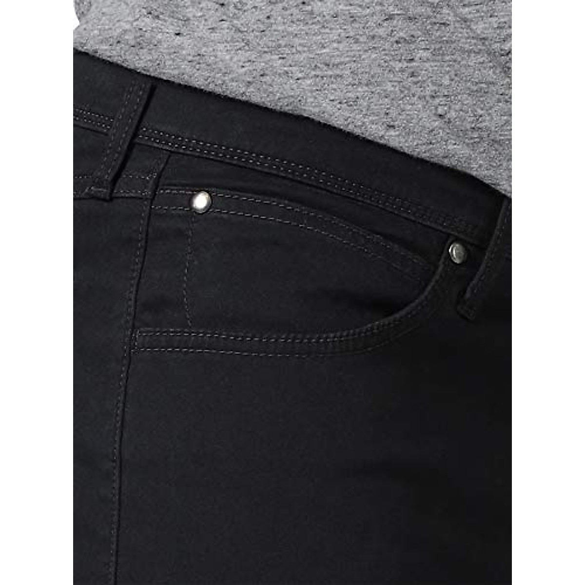 Wrangler Authentics Men's Straight Fit Twill Pant, Caviar, 34W x 30L