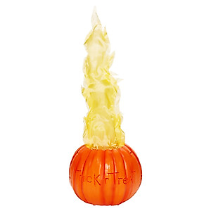 Spirit Halloween Light-Up Flaming Pumpkin Trick 'r Treat Decoration