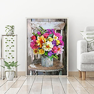 5D Diamond Painting Kits for Adults,Diamond Art with Full Tools Accessories,DIY Full Drill Diamond Dots Rhinestone Diamond Arts Kits for Home Wall Decor Gifts 12x16inch