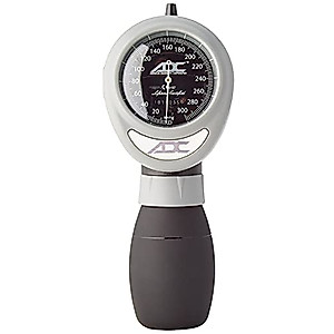 ADC 731BK Multikuf Model 731 3-Cuff EMT Kit with 804 Portable Palm Aneroid Sphygmomanometer, Small, Adult, Black