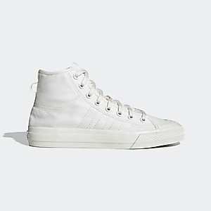 adidas Originals Men's Nizza Hi RF Sneaker, Cloud White/Cloud White/Off White, 10.5