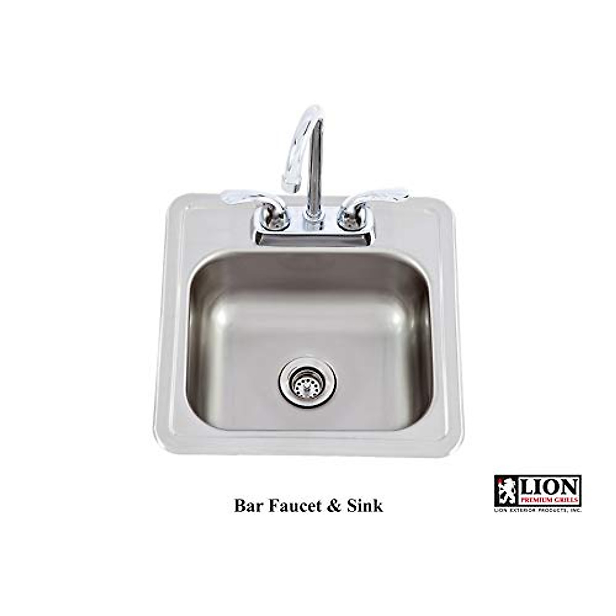 Lion 40-Inch Liquid Propane Grill L90000 with Refrigerator and Vertical Door with Towel Rack and Drop-In Sink and 5 in 1 BBQ Tool Set Best of Backyard Package Deal