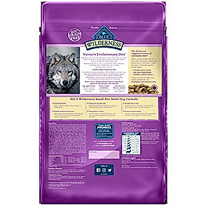 Blue Buffalo Wilderness High Protein, Natural Adult Small-Bite Dry Dog Food, Chicken 24-lb