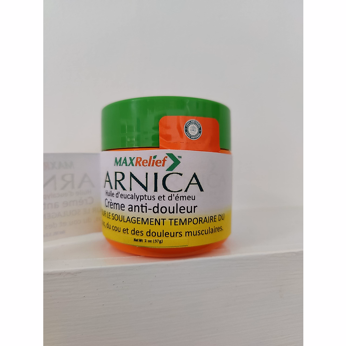 MaxRelief Arnica Montana Pain Cream - Advanced Formula for Deep Relief - Soothe Knee, Joint & Muscle Pain - Reduce Swelling, Joint Inflammation Fibromyalgia & Plantar Fasciitis Relief - Emu Oil 2oz