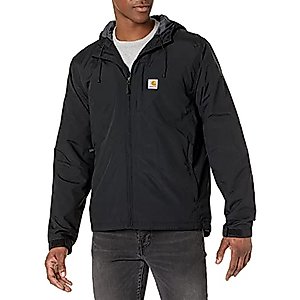 Carhartt mens Rain Defender Relaxed Fit Lightweight Jacket Work Utility Outerwear, Black, XX-Large US