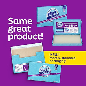 SilverWorks! Deodorizer Laundry Odor Eliminator For Clothes - Natural Silver Ion Infused Washer Sheets - Laundry Deodorizer Odor Eliminator - Lasting Laundry Odor Remover Dryer Deodorizer –24 Loads