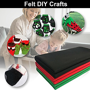 Mililanyo 2 Yard Felt Fabric Sheets Soft Felt Sheet 1.4mm Thick Felt Fabric by The Yards Non-Woven Acrylic Handmade Felt Fabric for DIY Sewing, Arts&Crafts (Black)