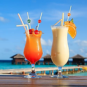 Cocktail Picks - 100 Counts Fancy Toothpicks for Appetizers, Long Decorative Bamboo Skewers for Food Drinks, Holiday Wooden Sticks for Party