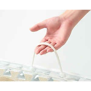 PopsyKosy Large Storage Bags for 6 Pack Stylish Large Foam Play Mats Organizer Bins for Kids Toys Clear Window Design White edge (play mats not included)