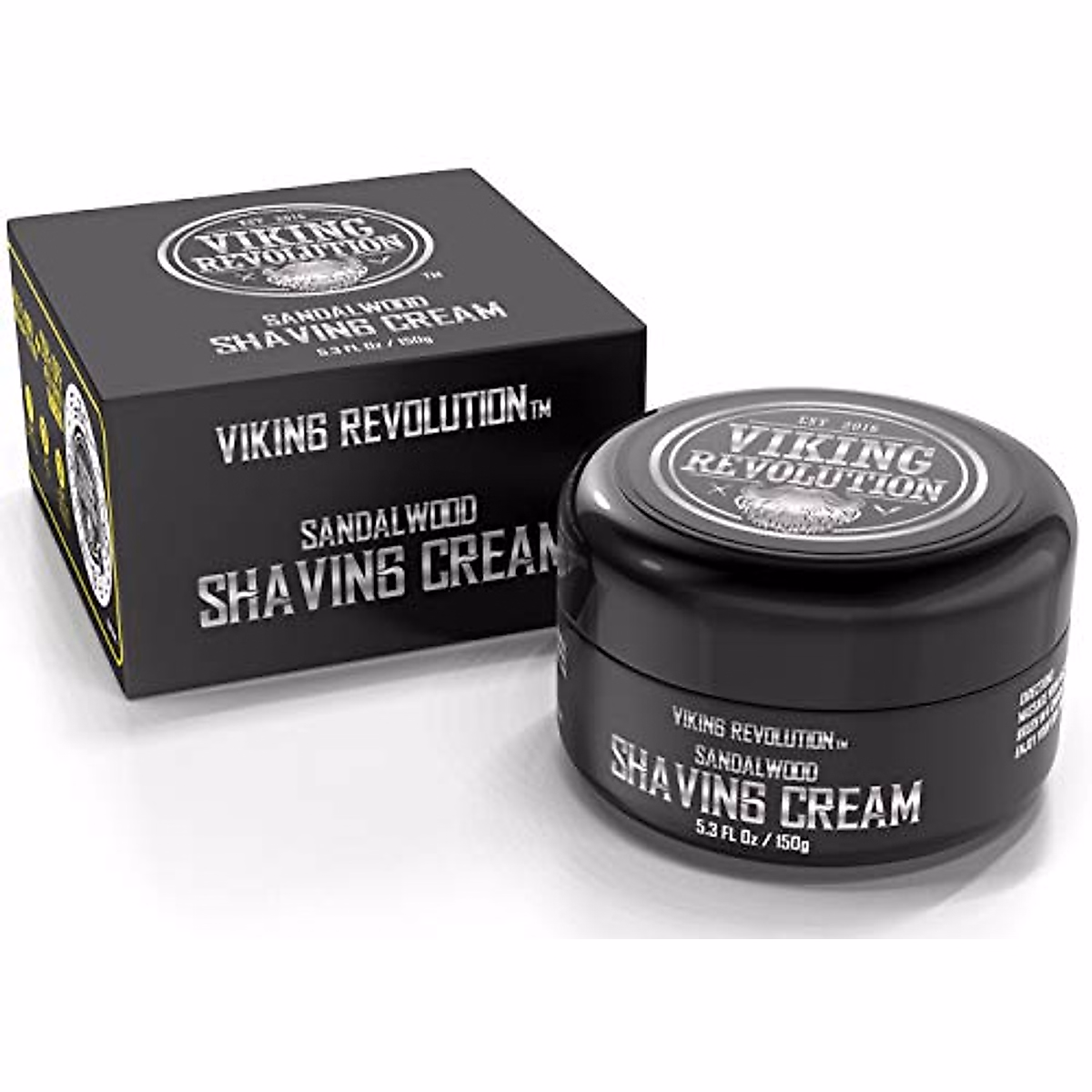 Luxury Shaving Cream for Men- Sandalwood Scent - Soft, Smooth & Silky Shaving Soap - Rich Lather for the Smoothest Shave - 5.3oz