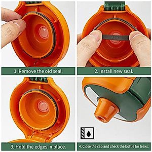 5 Pack Replacement Seal Gasket Compatible with Gatorade Gx Hydration System Water Bottle, Silicone Lid Seals Replacement for Gatorade Gx Pods