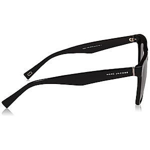 Marc Jacobs Women's MARC119/S Square Sunglasses, Black/Dark Gray Gradient, 54 mm