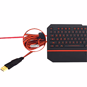 Redragon K502 RGB Gaming Keyboard RGB LED Backlit Illuminated 104 Key Silent Keyboard with Wrist Rest for Windows PC Games (RGB Backlit)