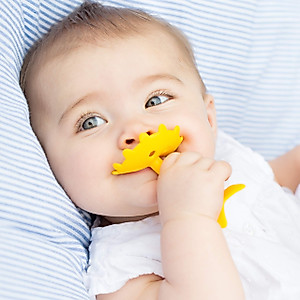 Innobaby Original Teethin Smart EZ Grip Star Teether and Sensory Toy for Babies and Toddlers. BPA Free Teether Yellow