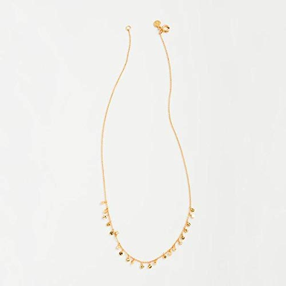 gorjana Women's Chloe Mini Strand Necklace w/Hammered Disc Charms, 18k Gold Plated