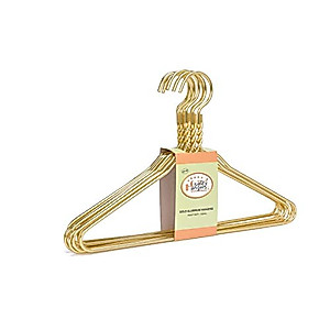 Beautiful Gold Aluminum Metal Suit Hangers Heavy Duty Coat Hangers (10 Pack Gold)