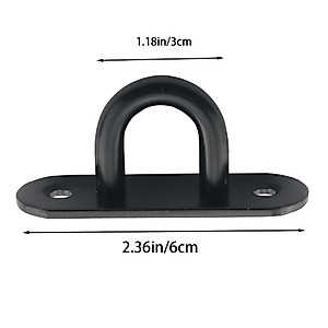 WELWIK 2PCS Stainless Steel U-Hooks Roof Ceiling Fan Hooks Thickened Sandbag Bag Hooks Fixed Hooks Load-Bearing Top Hooks Hook and Eye Pads for Ceiling Mounting Door Fixing Small