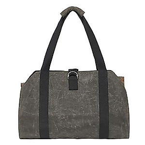 Elezay Log Carrier Waxed Canvas Bag Wood Holders Fireplace Stove Accessories