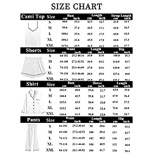 SWOMOG Womens Silk Satin Pajamas Set Three-piece Pj Sets Sleepwear Loungewear Button-Down Pj Sets White